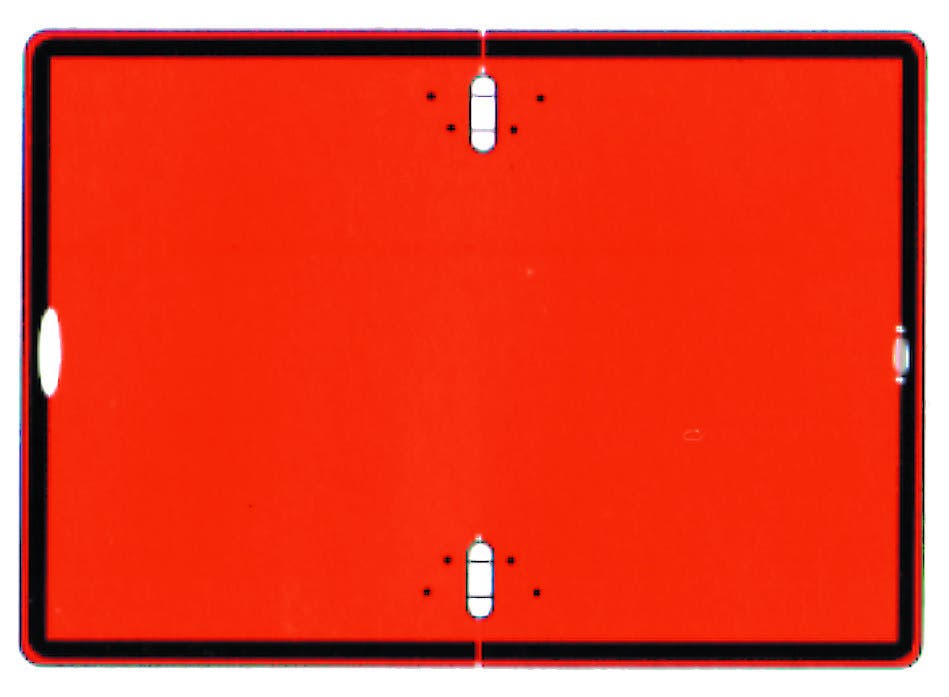 ADR bord verticaal klapbaar 400x300 mm | TEVU