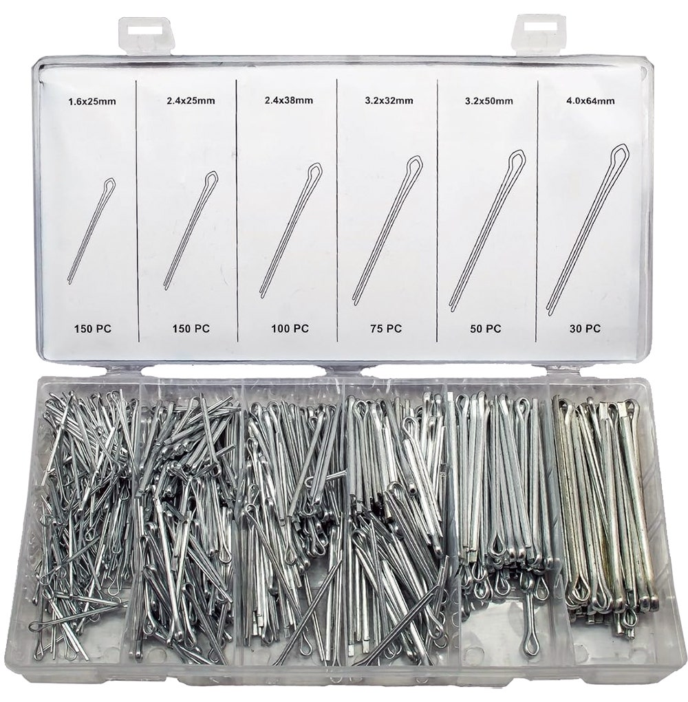 Assortiment splitpennen 555-delig | TEVU