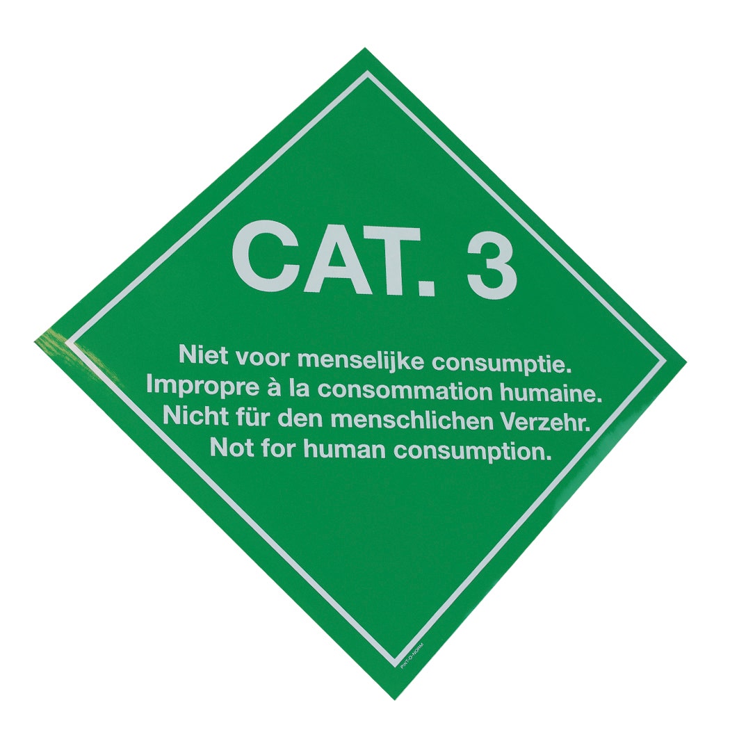 ADR gevaarsetiket CAT 3 | TEVU